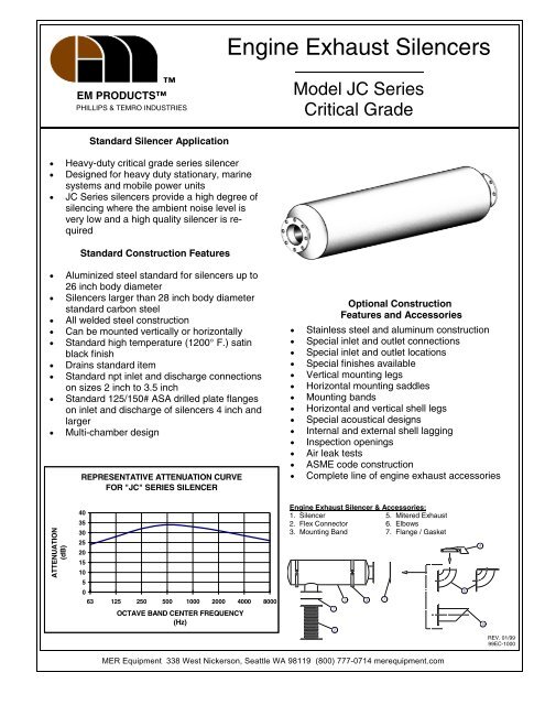 EM Products Silencer Catalog - MER Equipment
