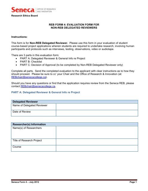 Seneca Letterhead - NH - Seneca College