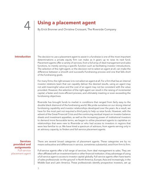 Using a placement agent - PEI Media
