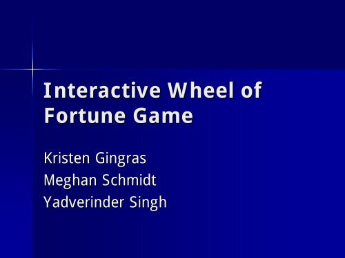 Interactive Wheel of Fortune Game