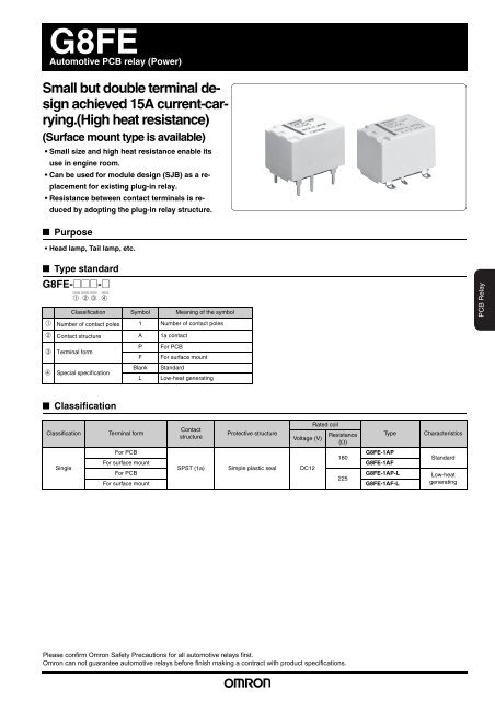 Datasheet - Omron
