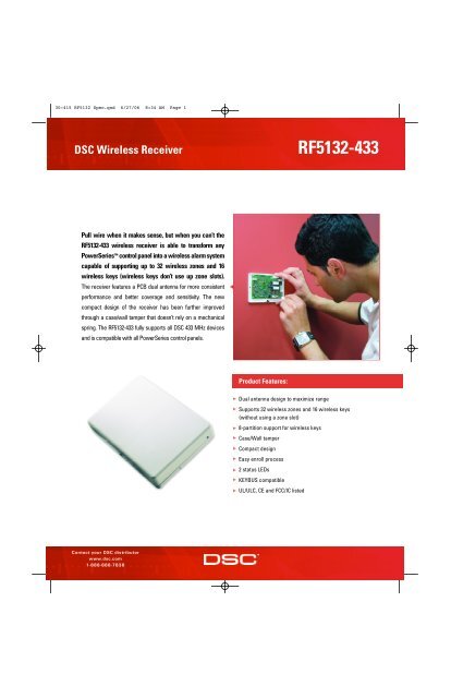 DSC Wireless Receiver RF5132-433