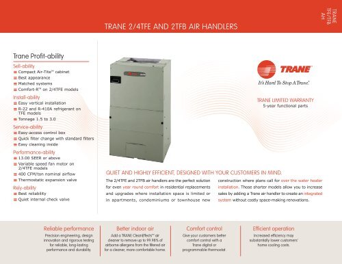 Trane TFE Air Handler
