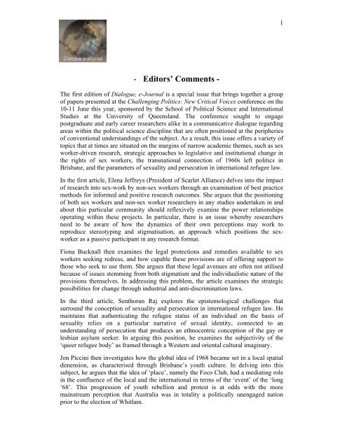 Constance Duncombe and George Karavas - School of Political ...