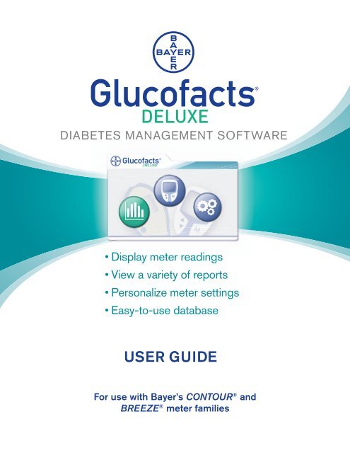 Glucofacts Deluxe User Guide - Bayer's Contour USB Meter