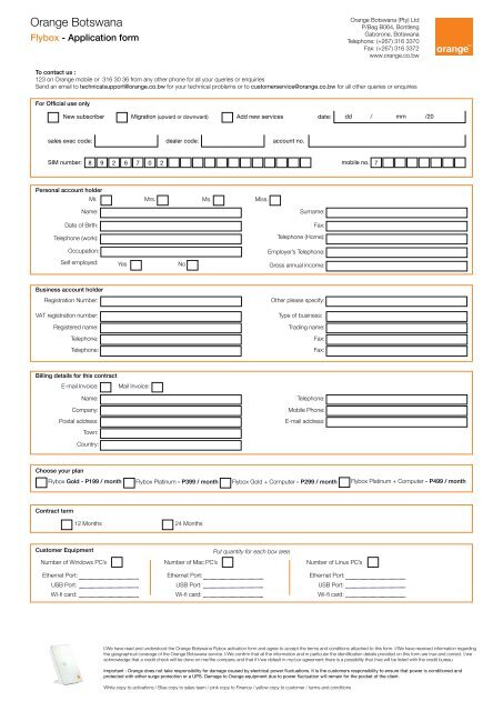 flybox 4g configuration