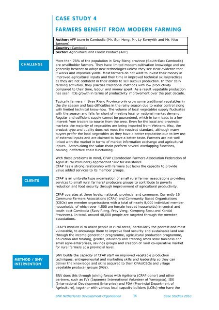 case study 4 farmers benefit from modern farming - SNV