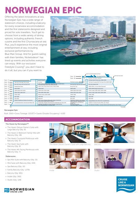 NorwegiaN ePiC - Norwegian Cruise Line