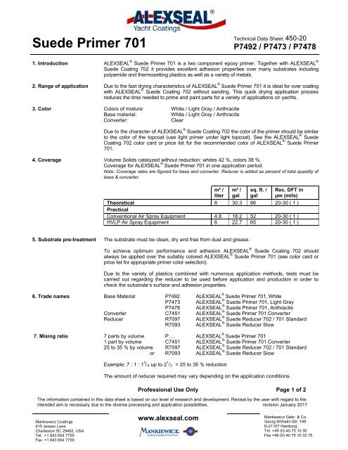 Suede Primer 701 - Alexseal
