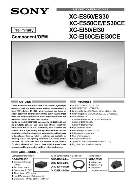 XC-ES50/ES30 XC-ES50CE/ES30CE XC-EI50/EI30 XC-EI50CE ...