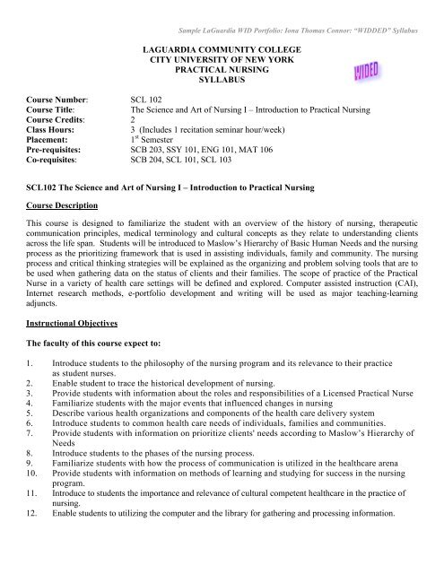 Nursing Post-WID - LaGuardia Community College