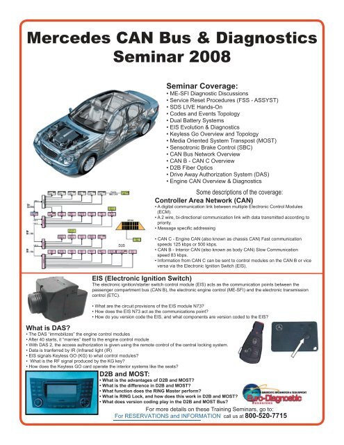 Mercedes CAN Bus & Diagnostics Seminar 2008 - Baum Tools