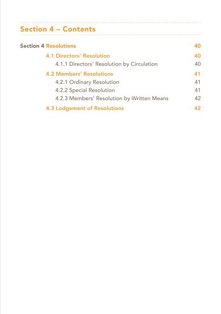 Section 4: Resolutions - ACRA