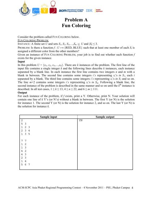 Problem A Fun Coloring