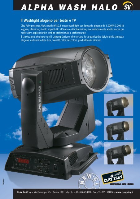 Alpha Wash Halo 1000 - Clay Paky