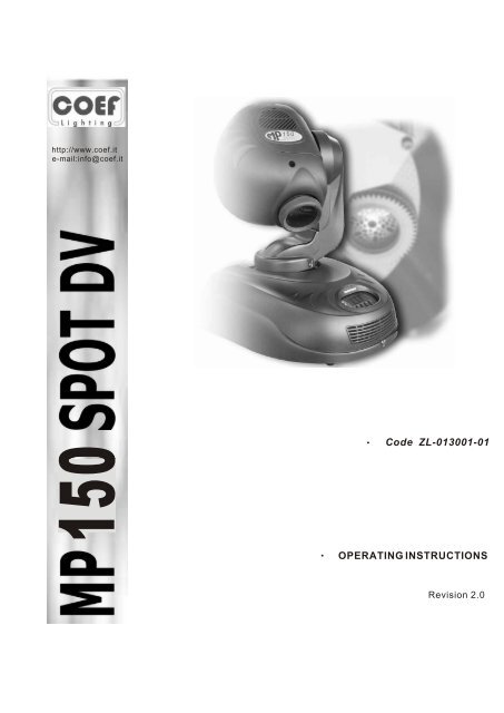 Mp 150 Spot DV - OFFI'SIEL