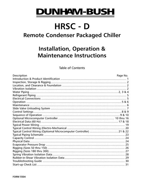 HRSC - D - Dunham-Bush Americas