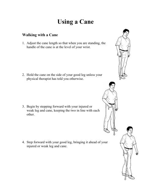 Using a Cane - Lookfordiagnosis.com
