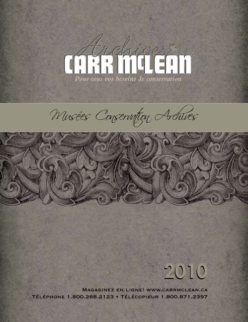 MusÃ©es Conservation Archives - CARR McLEAN