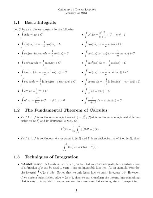 Differential Calculus Basics