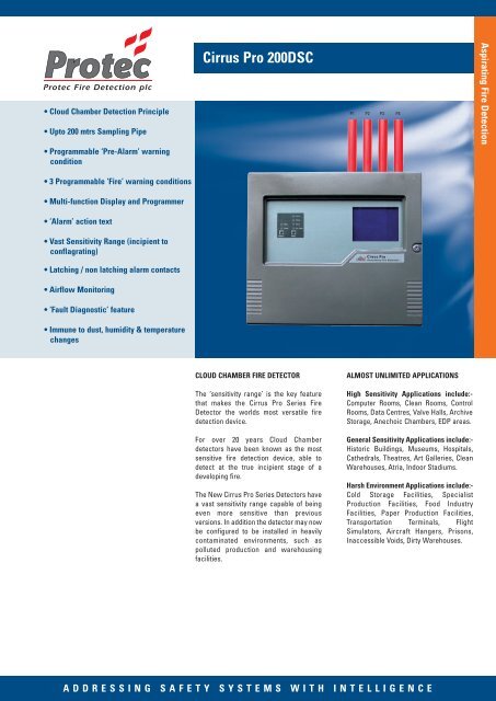 Cirrus Pro 200DSC - Protec Fire Detection
