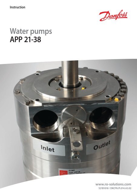 Water pumps APP 21-38 - Danfoss