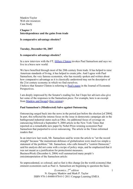 Chapter 3 - Cengage Learning