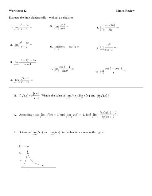 Worksheets Find The Limit Finding Limits From Graphs Task Cards