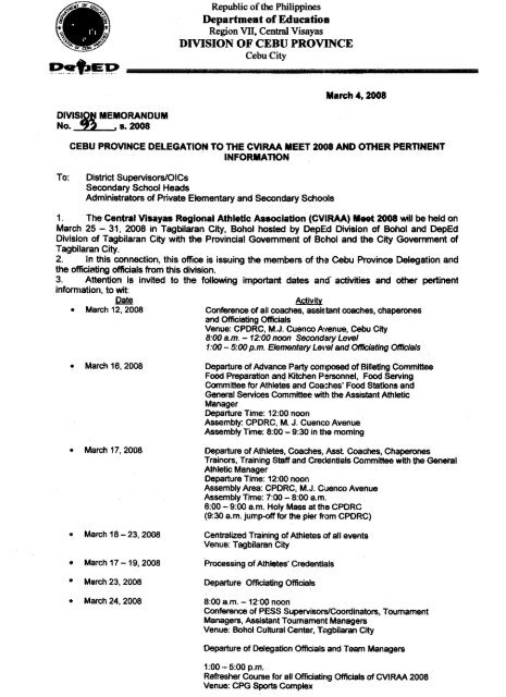 Deped Cebu Province Logo