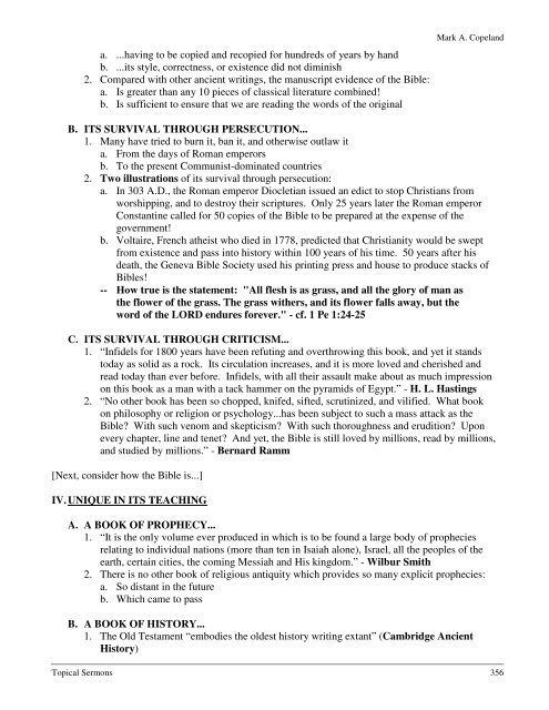 a. ...having to be copied