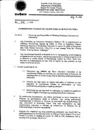 DIVISION OF CEBU PROVINCE - DepEd Cebu Province