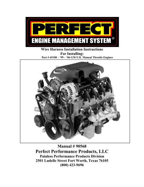 Perfect Performance Products, LLC - Painless Wiring