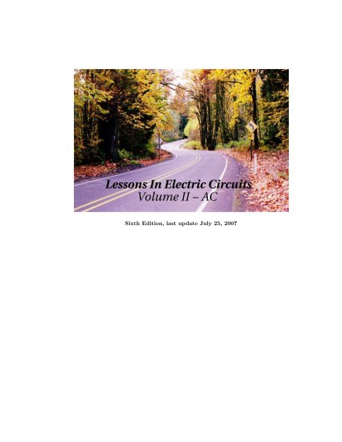 "Lessons In Electric Circuits, Volume II -- AC" - (MDP) Project