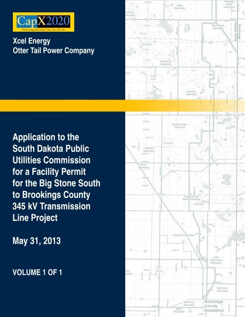 Facility Permit application - CapX2020