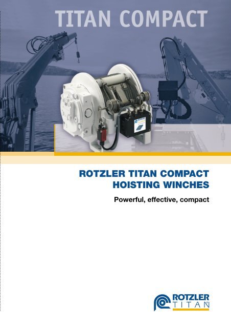 ROTZLER TITAN COMPACT HOISTING WINCHES