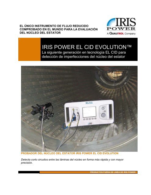 IRIS POWER EL CID EVOLUTIONâ ¢ - Iris Power Engineering
