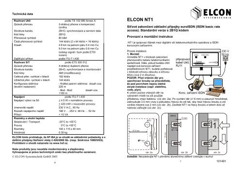 ELCON NT1 - Elcon Systemtechnik