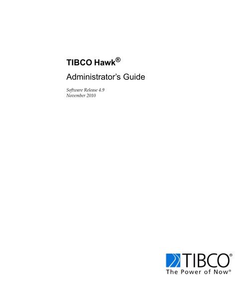 Getting Started with TIBCO Hawk Display - TIBCO Product ...