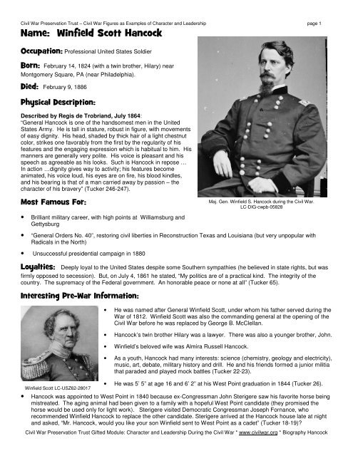 Winfield Scott Hancock