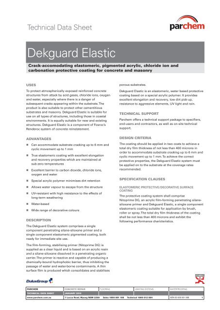 Dekguard Elastic TDS - Parchem