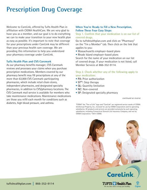 Prescription drug coverage - Tufts Health Plan