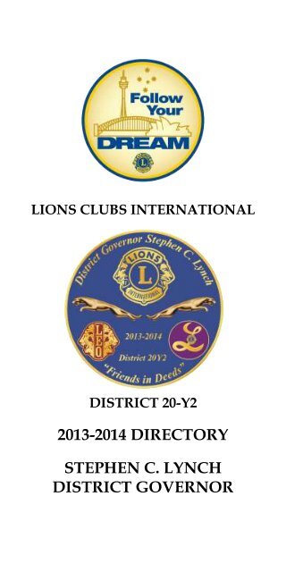 2013-14 Directory - The Lions Clubs of District 20Y2