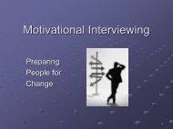 Change Plan Worksheet - Motivational Interviewing