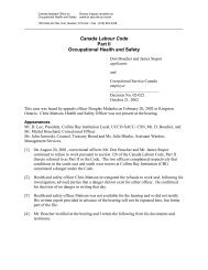 Decision: 92-003 CANADA LABOUR CODE PART II - Occupational ...