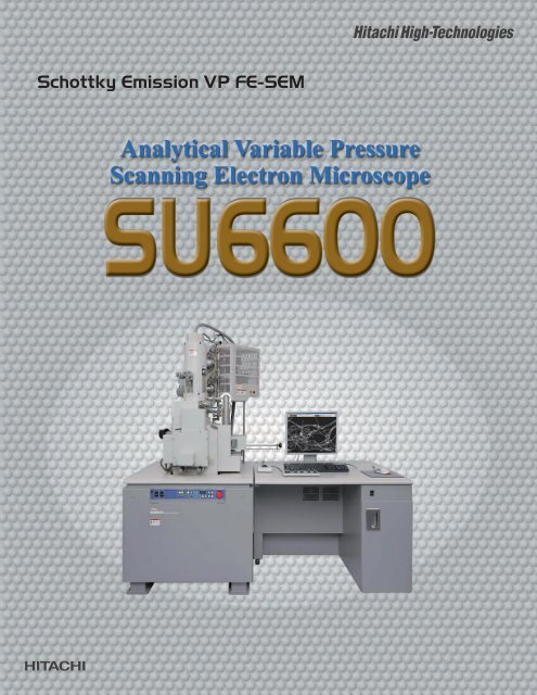 SU6600 brochure - Hitachi High-Technologies Europe