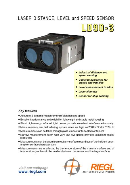 LD90-3 - RIEGL Laser Measurement Systems