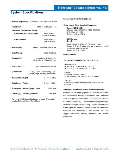 Probe to Tx Cable 6ft (2m