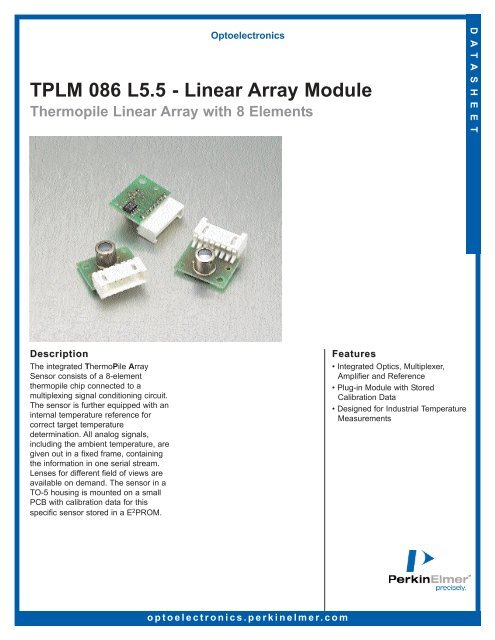 Datasheet for TPLM 086 L5.5 - Linear Array Module