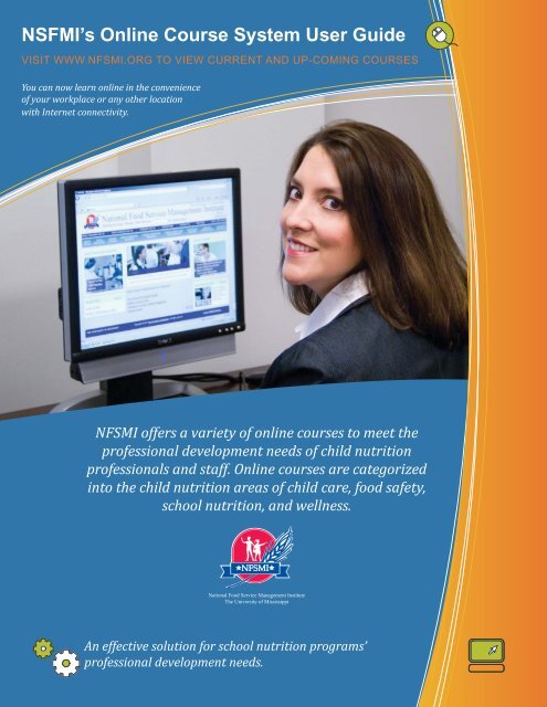 NFSMI's Online Course System User Guide - National Food Service ...