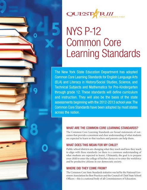 NYS P-12 Common Core Learning Standards